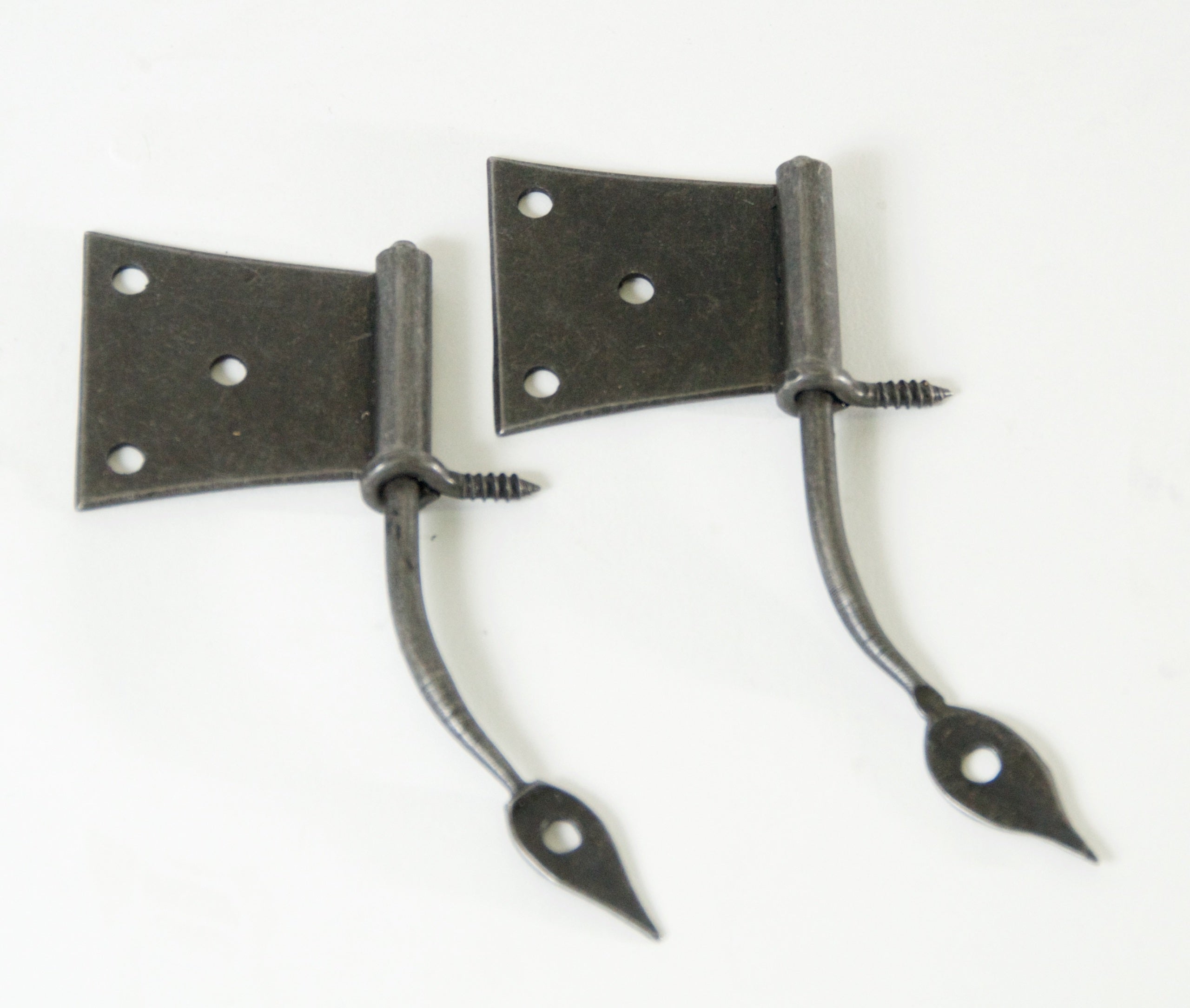 Rat Tail (Right) Hinges (Pair) | Nathan's Forge, Ltd.